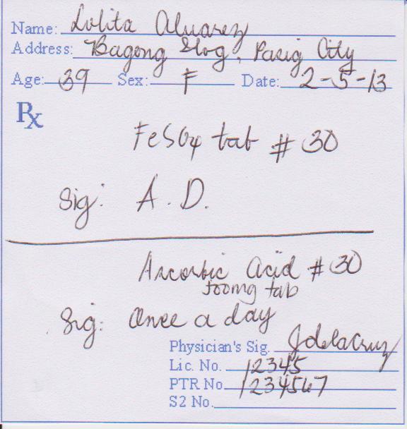 Sample Prescription Prescription Writing Explained Clearly Made For